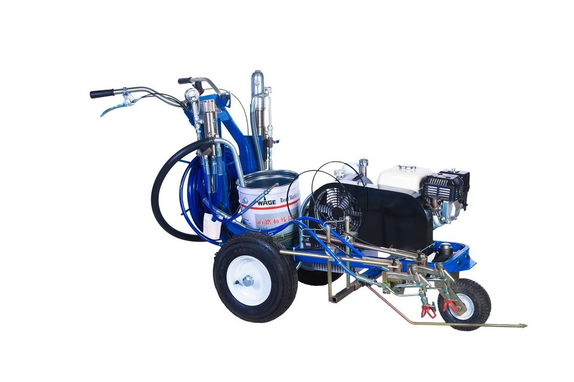 Cold Paint Spraying Road Line Marking Machine Double Guns 12L Max ...
