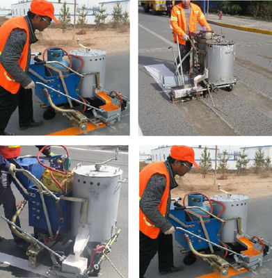 Hand Pushing Airless Thermoplastic Road Marking Paint Machine